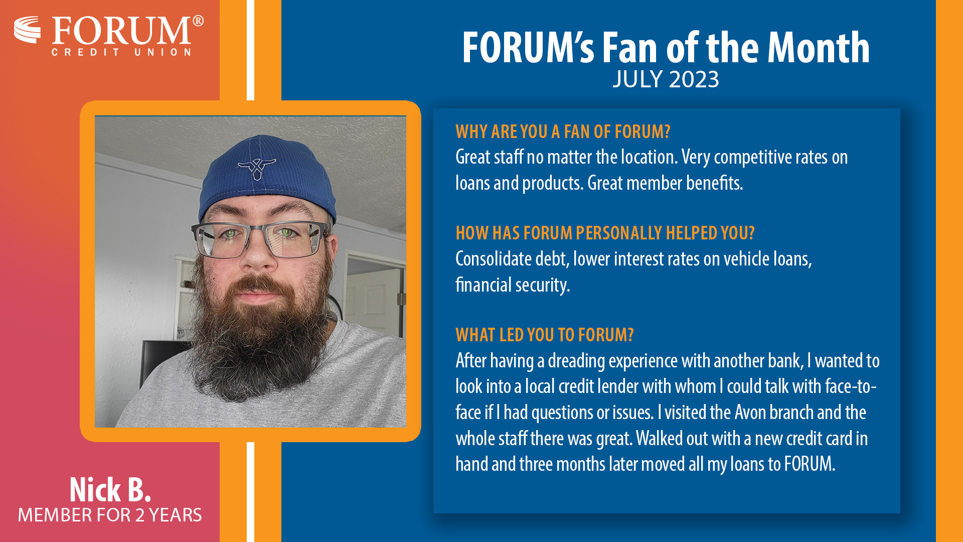 Feedback | FORUM Credit Union